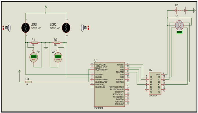 Solar Tracker Circuit Diagram